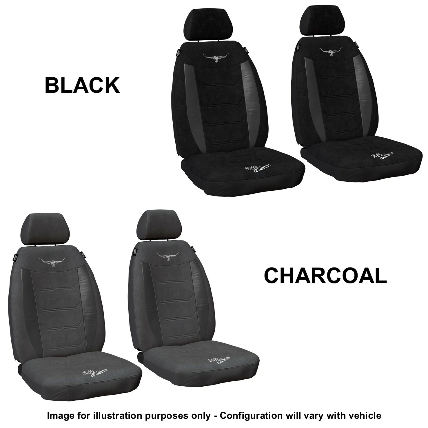 1 ROW CUSTOM RM WILLIAMS SUEDE SEAT COVERS FOR HOLDEN COMMODORE SEDAN ...