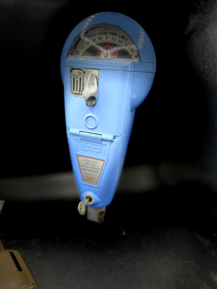 Vintage Duncan Parking Meter Working, Duncan 60 original Baby Blue ...
