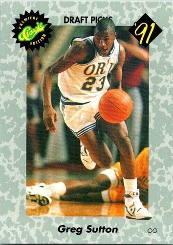 1991 Classic Draft Picks Basketball Trading Card #39 🏀 GREG SUTTON | eBay