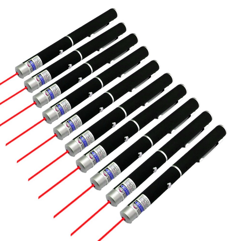10PCS 9900 Miles 650nm AAA Red Laser Pointe r Visible Beam Mini Small ...