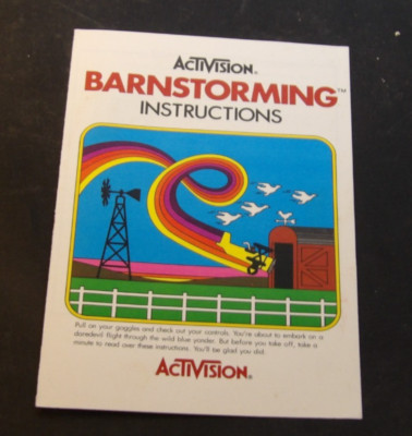 Atari 2600 Barnstorming from Activision Manual Only | eBay