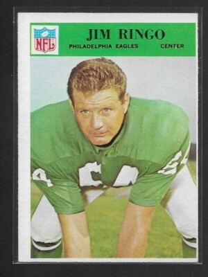 JIM RINGO 1966 Philadelphia Football card #141 Philadelphia Eagles EX o ...