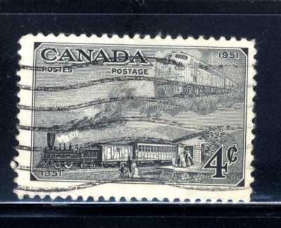 1951 Canada Stamp - Scott #311/A129 4c Dark Gray Canc/LH | eBay