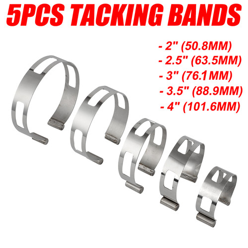 Exhaust Pipe Tacking Band Clamp-On For Welding Fabrication 2" to 4.0 ...