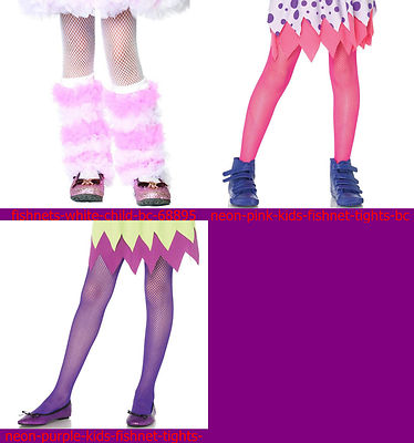 Neon Pink Fishnet Child Tights Leg Avenue Enchanted Costumes many ...
