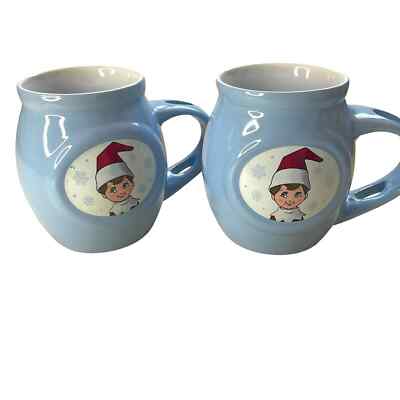 Elf On The Shelf Mugs Blue Christmas Holiday | eBay