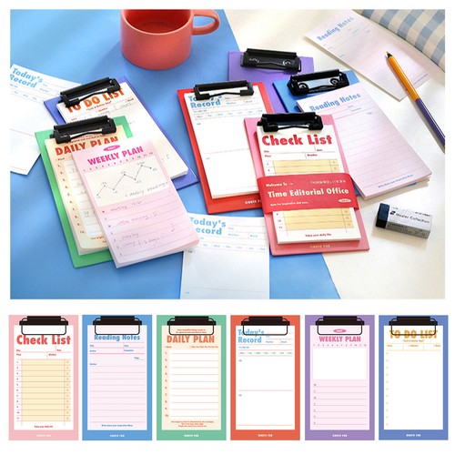 Memo Clipboard with Lines Self-discipline Daily Weekly Plan Clipboard ...