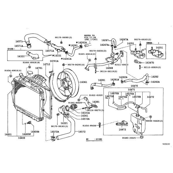 TOYOTA Genuine PICKUP 4RUNNER Water By-pass Pipe 16268-65011 Japan New ...