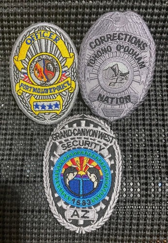 3 ARIZONA TRIBAL PATCHES- RARE SET TO GET- ALL ARE NEW AND IN MINT ...