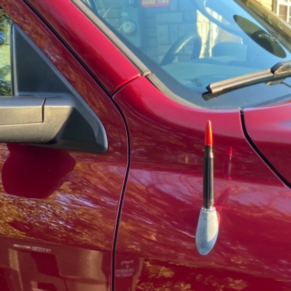 RED BLACK BULLET ANTENNA 5.3IN for CHEVROLET SILVERADO 1500/2500/3500 ...