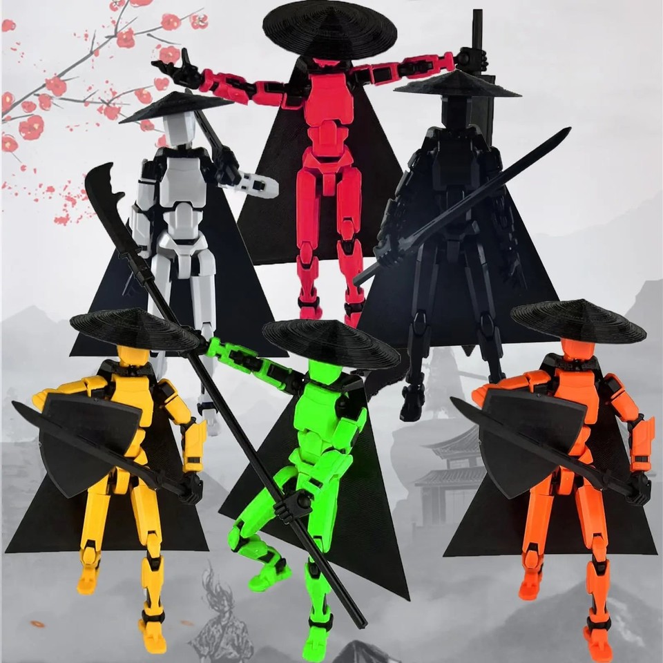 Assembly Completed Lucky 13 T13 Action Figure Set 3D Printed Multi ...