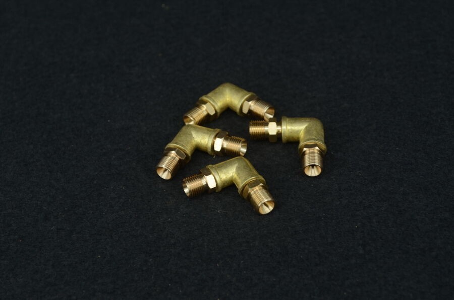 2p 1/4 x 40 TPI Pipe 90 Degree Elbow Connector for Live Steam Model ...