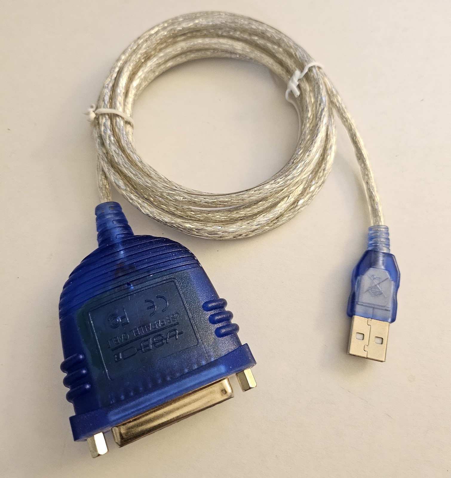 Plug-And-Play USB Virtual Printer Port Adapter Cable For Parallel Port ...