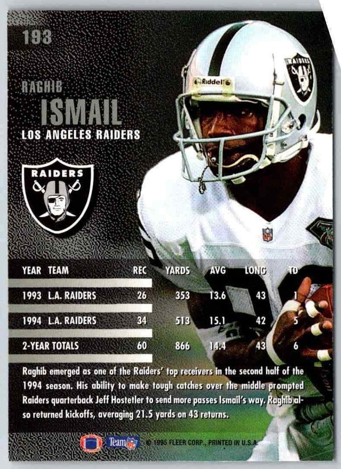 1995 Fleer Rocket Ismail #193 Football Card | eBay