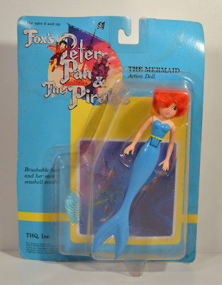 RARE 1991 Mermaid 6.75" THQ Inc Action Figure Fox's Peter Pan and the ...