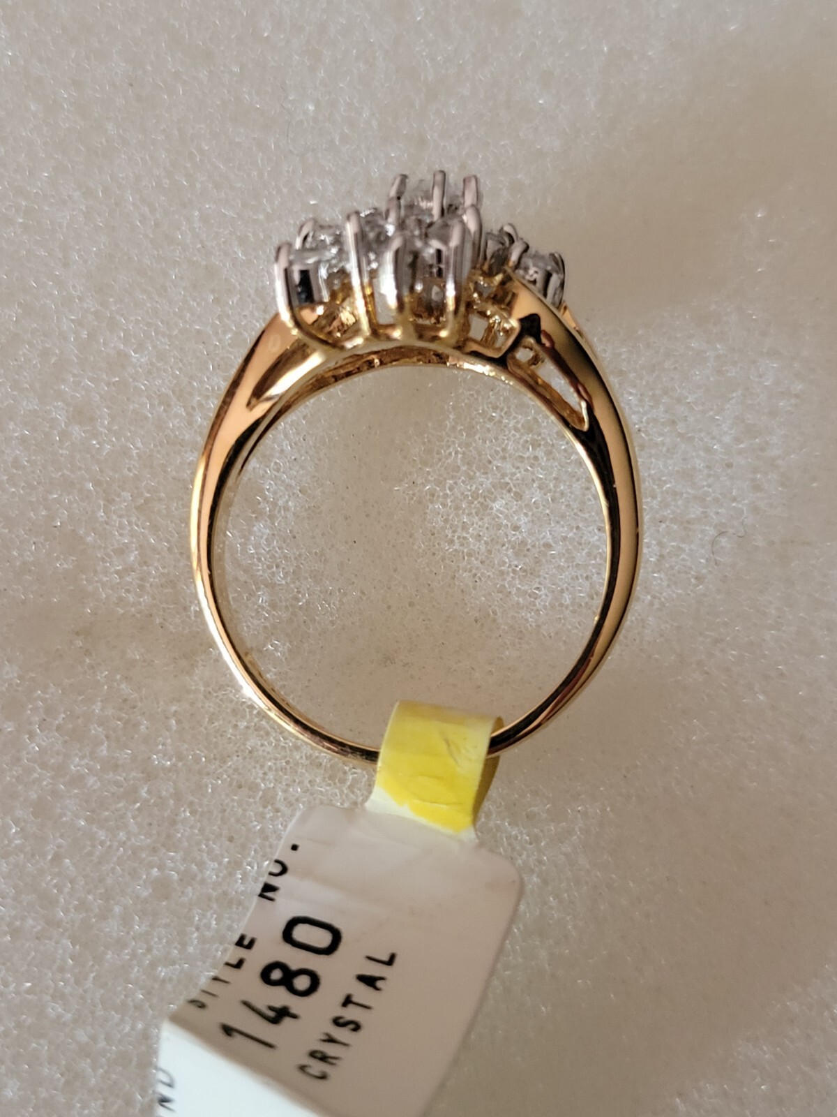 RS Covenant Australian Crystal Gold Plated Ring Size 8 New With Tags | eBay