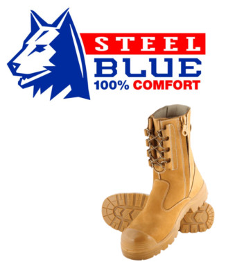 Steel Blue Collie Wheat Bump Cap Safety Boot Boots 342099 (size: 7 1/2 ...