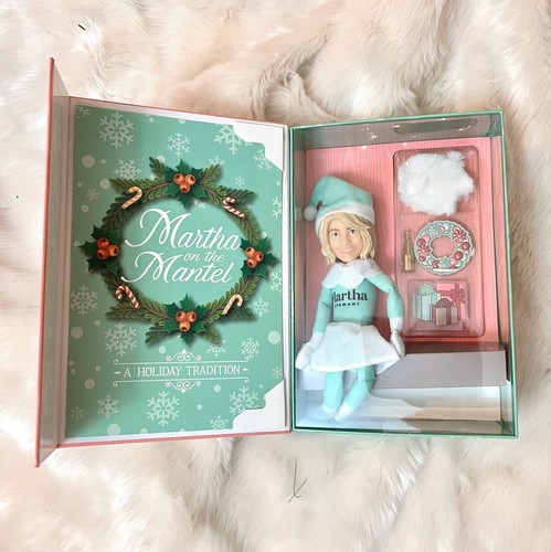Martha Stewart Martha on a Mantle 2024 Christmas Elf Doll, 12” Plush ...