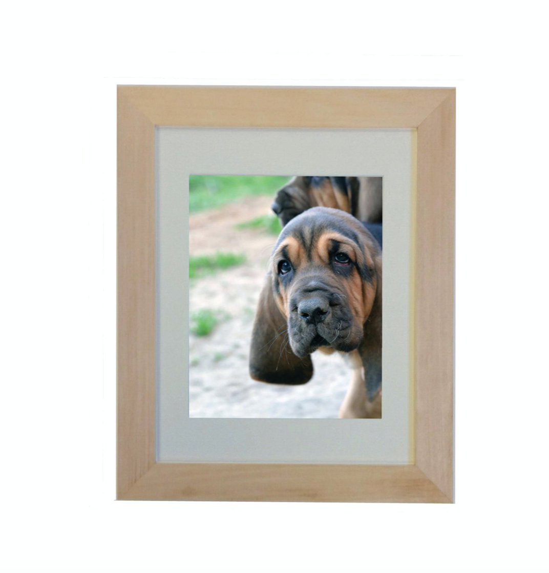 Natural Picture Frame - raw unfinished wood - 1.5" wide - 8x10 artist ...