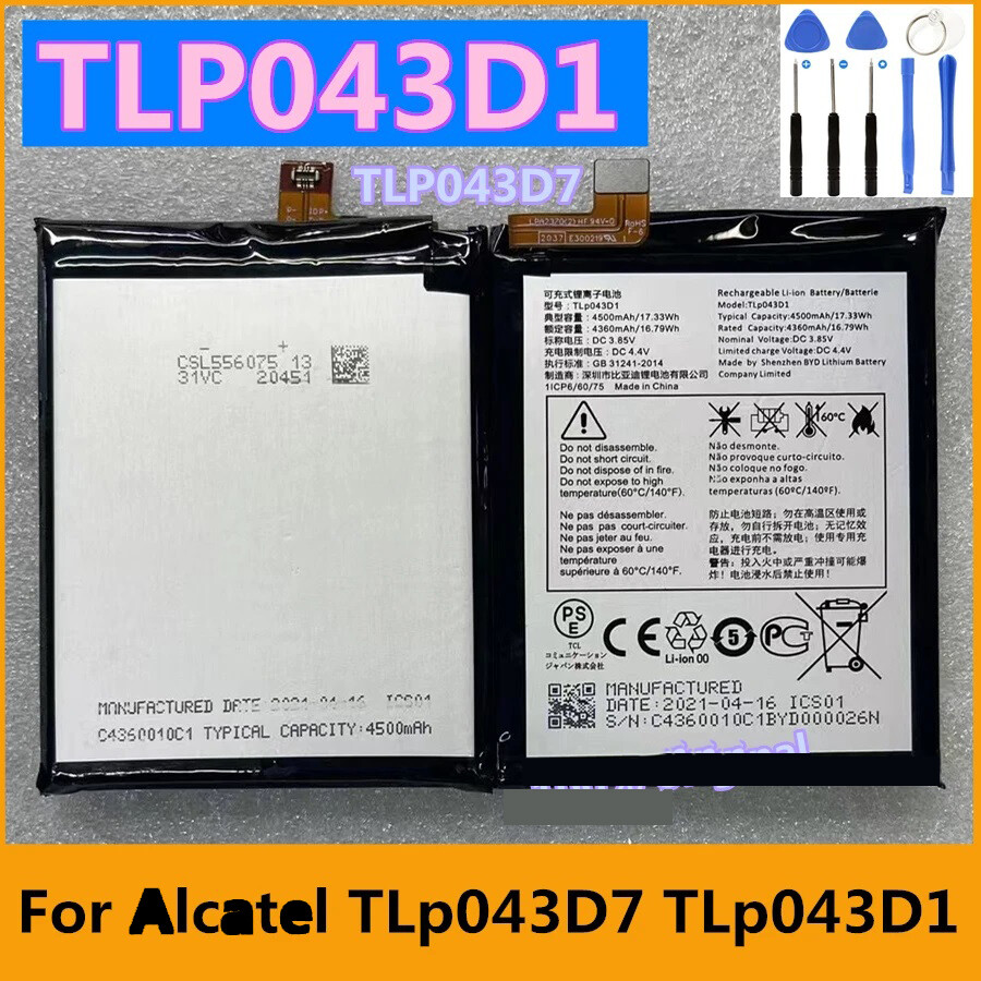 TLP043D1 TLP043D7 New 4500mAh Battery For 20 Pro 5G 10 Pro T799H T799B ...