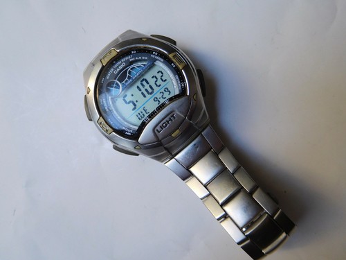 Casio Tide Graph Mens Dual Time Watch W-753 Model 2926 - Works Great ...