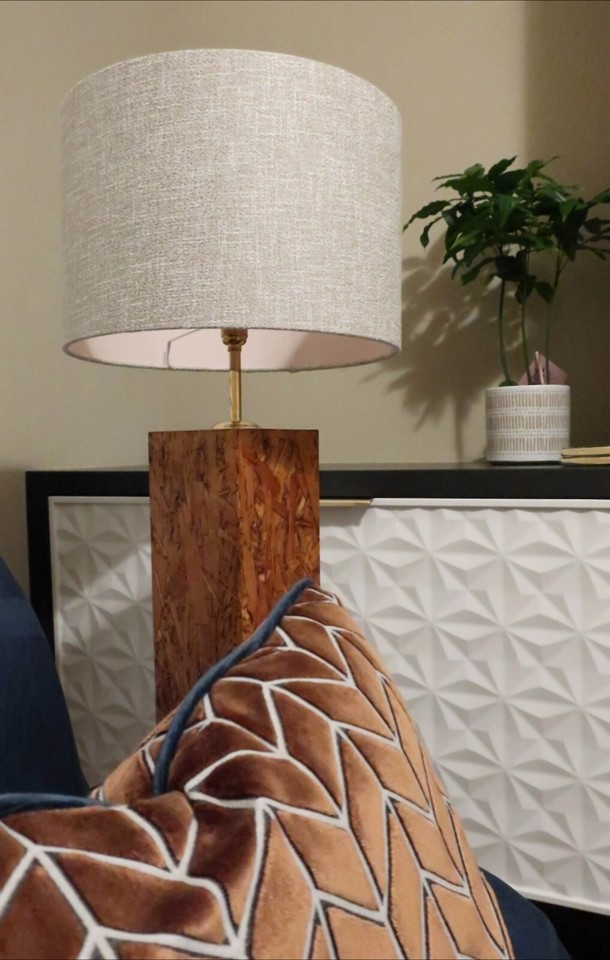 Bespoke Table Lamps Wooden Handmade Rectangular Shaped With Brass ...