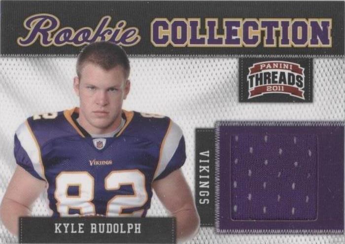 2011 Panini Threads - Rookie Collection Materials Kyle Rudolph #21 /299 ...