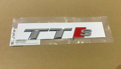 Genuine Style Chrome TTS Rear Boot Trunk Emblem Badge Sticker for Audi ...