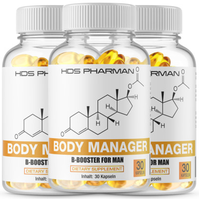 3 x HDS Pharman Body Manager | Männer Fatburner | Abnehmen | Diät ...