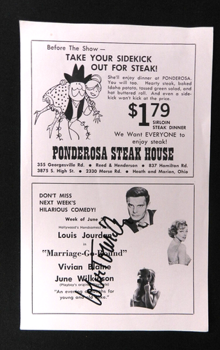 Louis Jourdan Signed Autograph Page of Program | eBay