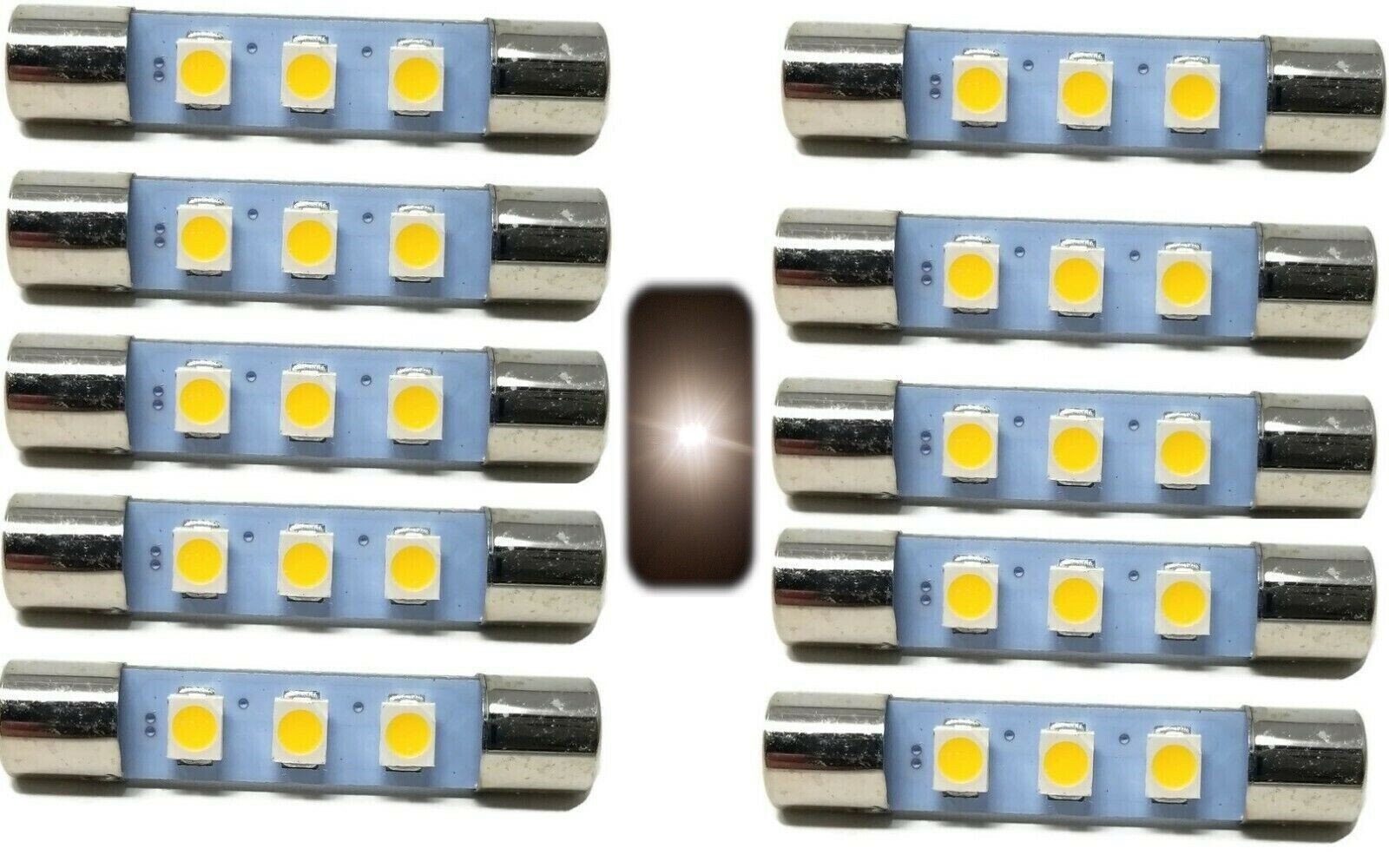 LED WARM WHITE FUSE LAMP LIGHT BULBS FOR STEREO KENWOOD MARANTZ SANSUI ...