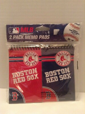 BOSTON RED SOX MLB Baseball 2 Pack MEMO PADS NIW | eBay