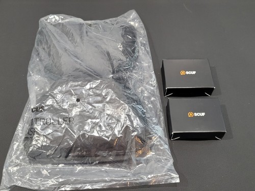 Black Scuf Reflex Concave + Dome Thumbsticks 2 Pack + Controller Case ...