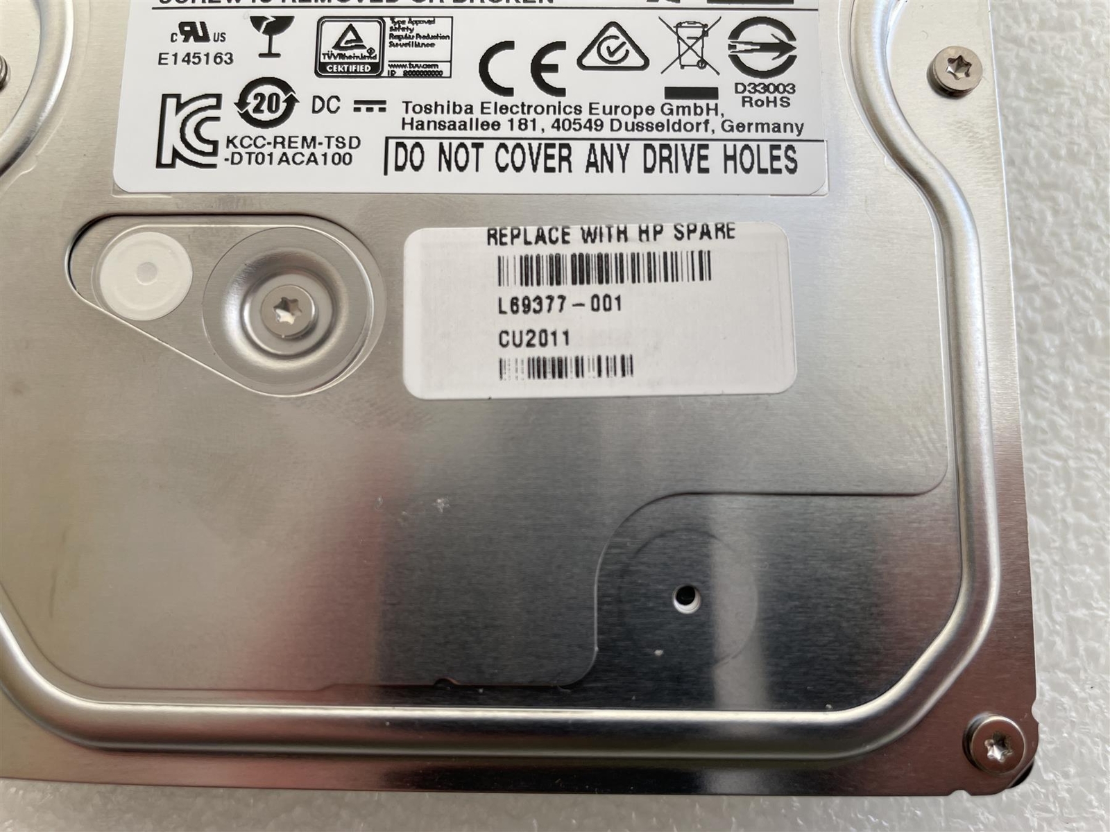 For HP L69377-001 Toshiba DT01ACA050 500GB HDD SATA Hard Disk Drive 3.5 ...
