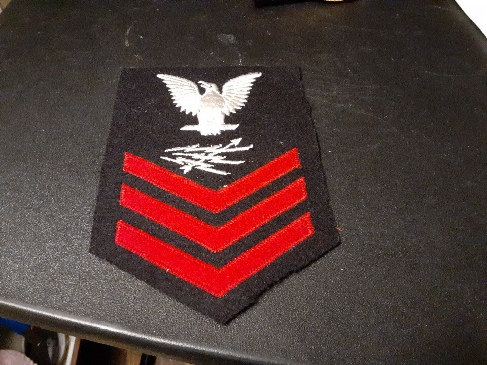 WW2 Vintage US NAVY Wings 3 Stripe Electrical Arrow PATCH Blue 1945 | eBay