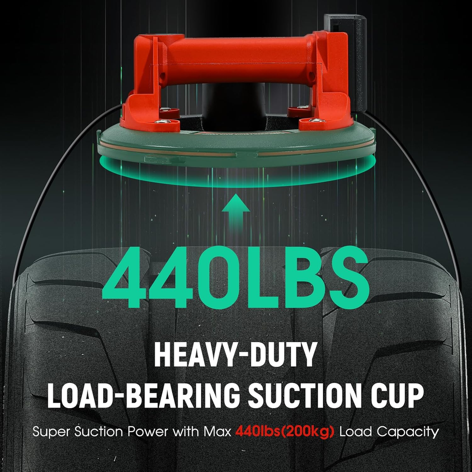 Heavy Duty 8" Electric Suction Cups 2 Pack - 440Lbs Load, Auto Pump | eBay
