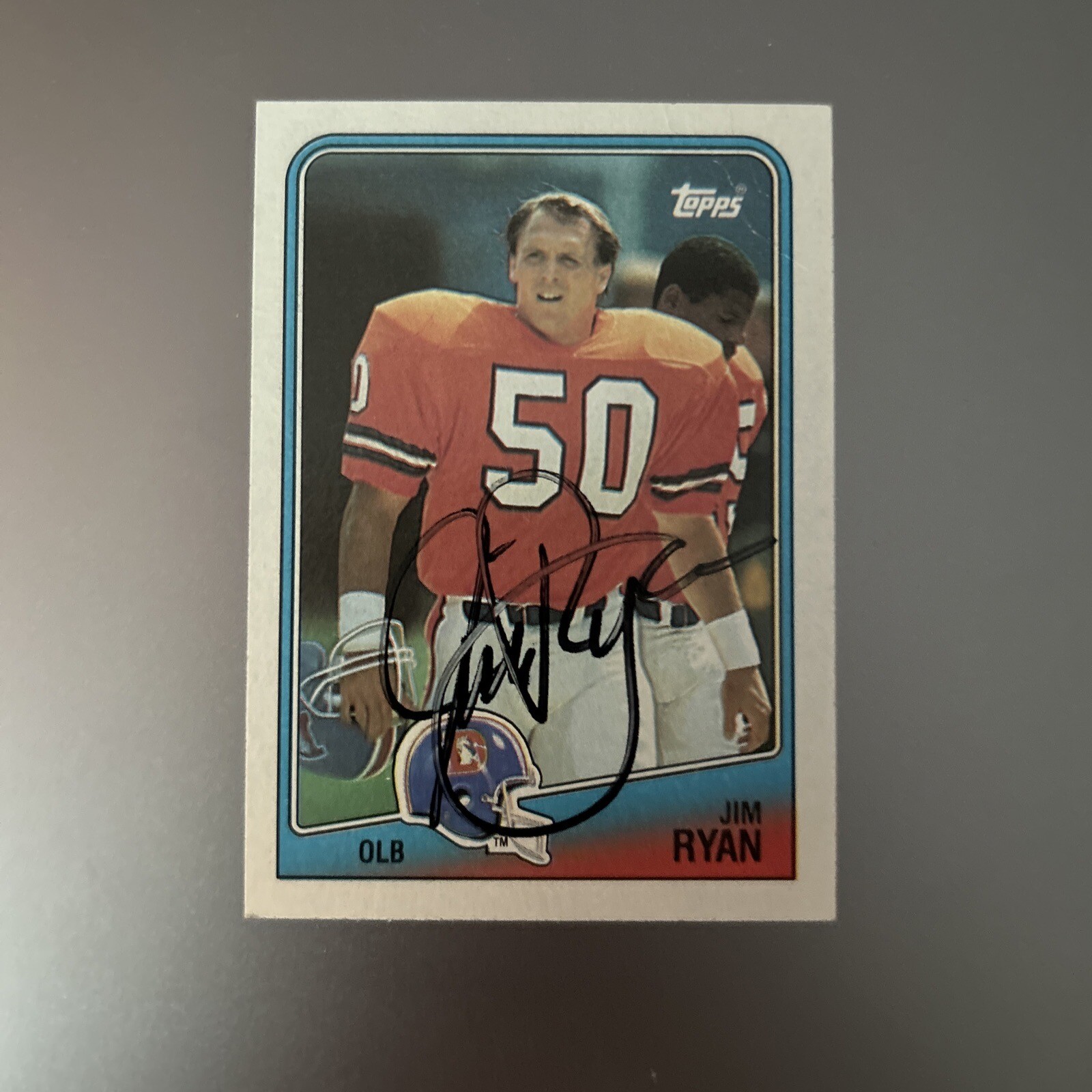 JIM RYAN 1988 TOPPS AUTOGRAPHED SIGNED AUTO FOOTBALL CARD | eBay