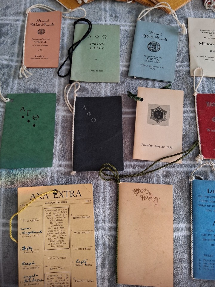 Vintage Military Fraternity Sorority Dance Cards 1930 - 1934 | eBay