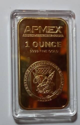 1 OZ. GOLD BAR. APMEX MINT. FINISHED IN .999 FINE 24 CARET GOLD. | eBay Australia