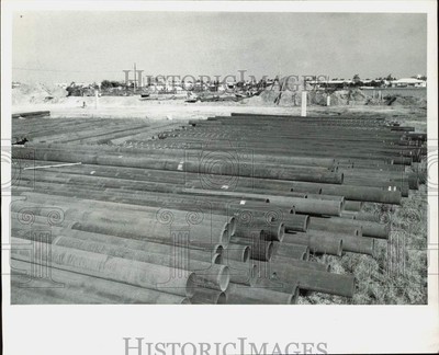 1973 Press Photo The construction site of Blind Pass Pointe apartment ...