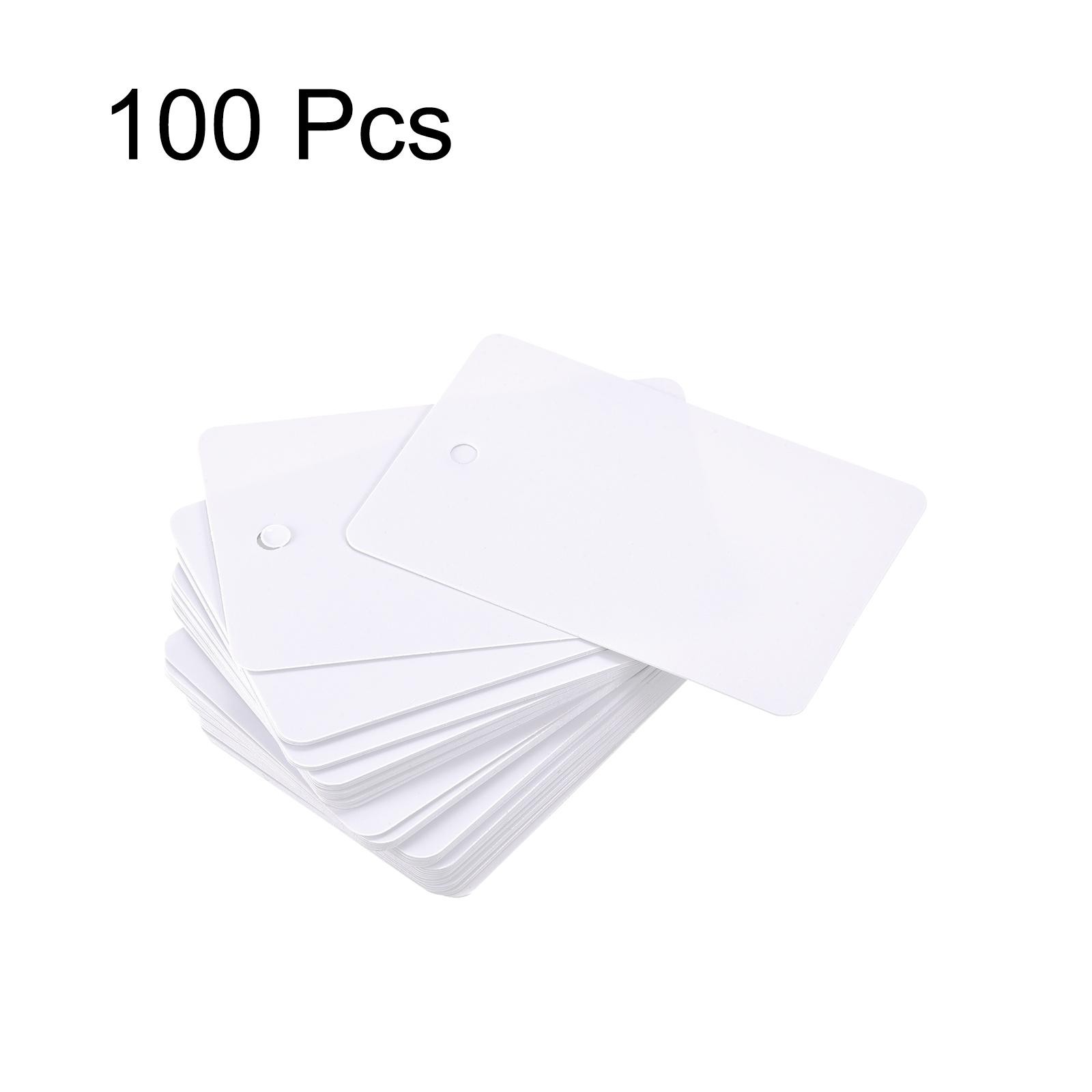 100Pcs Waterproof Eyelet Hole Plastic Shipping Tags Outdoor Tags ...