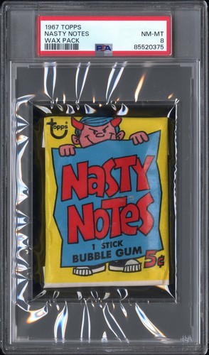 1967 Topps Nasty Notes Wax Pack PSA 8 | eBay