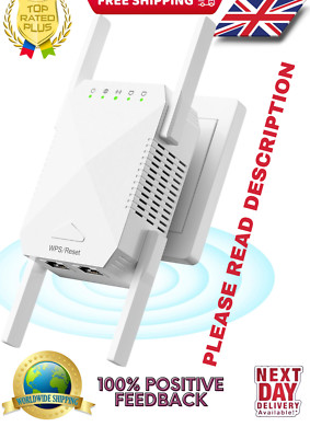WiFi Extender Booster, Edtiske 1200Mbps WiFi Booster, 4 Antennas WiFi ...