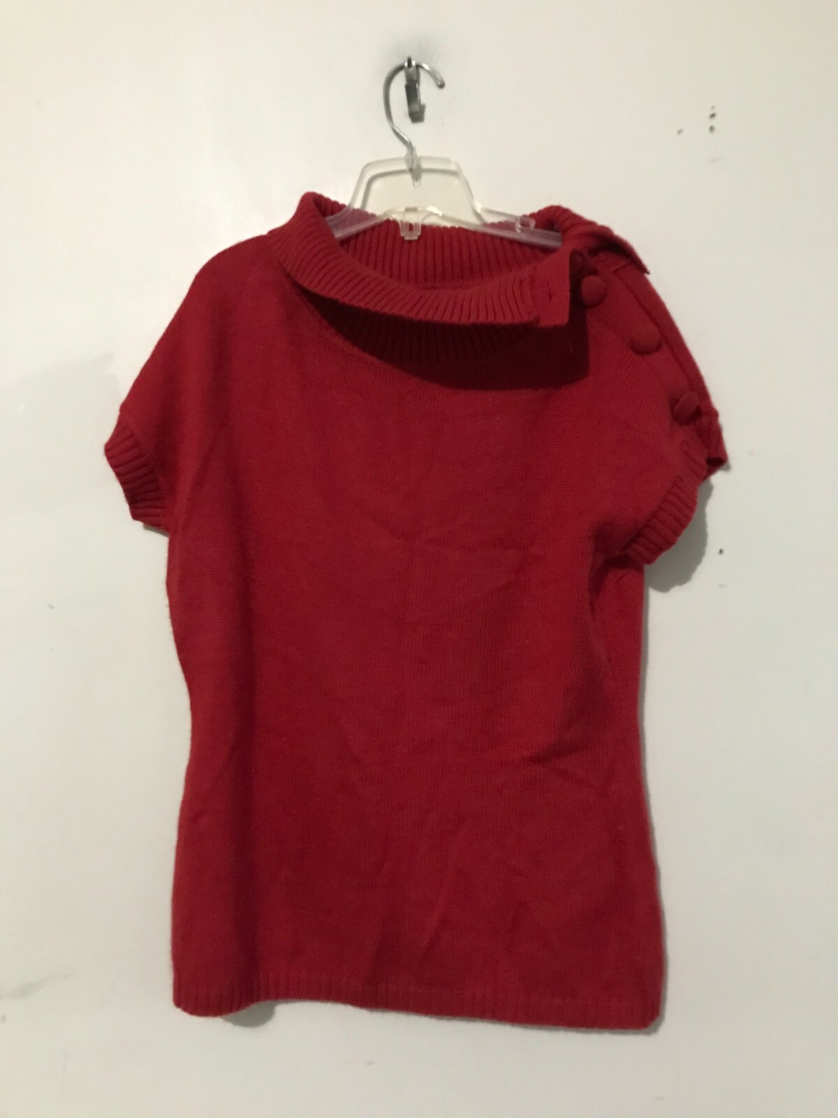 INC International Concepts Size M Silk Angora Red Crawl Neck Sweater ...