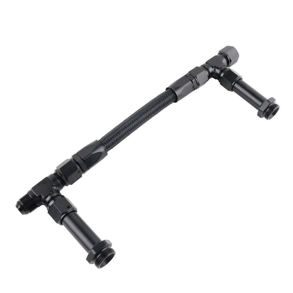 For Holley 4150 Carburetor AN8 Dual Feed Carb Fuel Line Braided Fuel ...