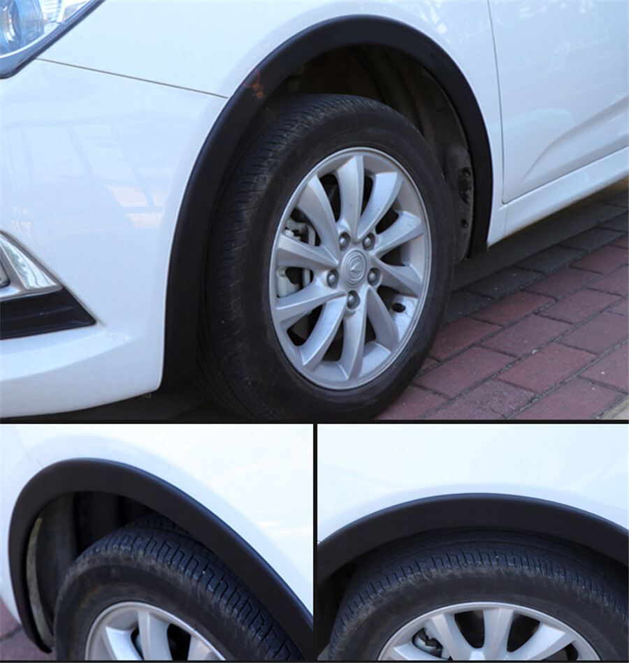 2x 1.5M Foam Car SUV Fender Flares Lip Extension Black Wheel Arch ...