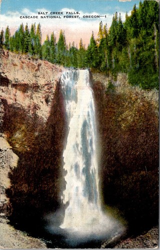 Salt Creek Falls Cascade National Forest Oregon 1946 to Crete Nebr ...