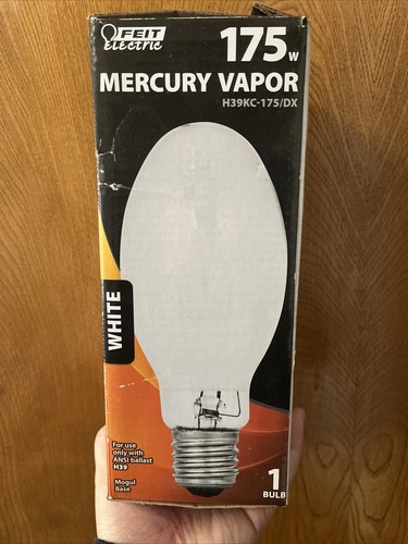 NEW FEIT H39KC-175/DX 175 WATT HIGH INTENSITY MERCURY VAPOR LIGHT BULB ...