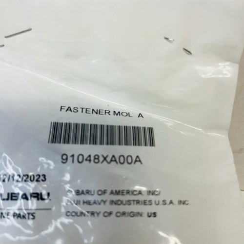 Genuine Subaru Roof Molding Fastener 91048XA00A NEW PACK OF 8 EIGHT | eBay