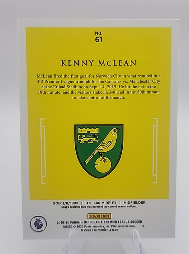 2024-25 Panini EPL Premier League Impeccable KENNY McLEAN Green Rookie RC /5 | eBay